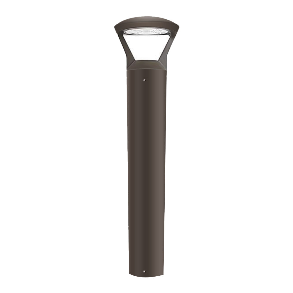 42 Inch LED Bollard Light Round Top, 120-277Vac 24W19W/14W Selectable