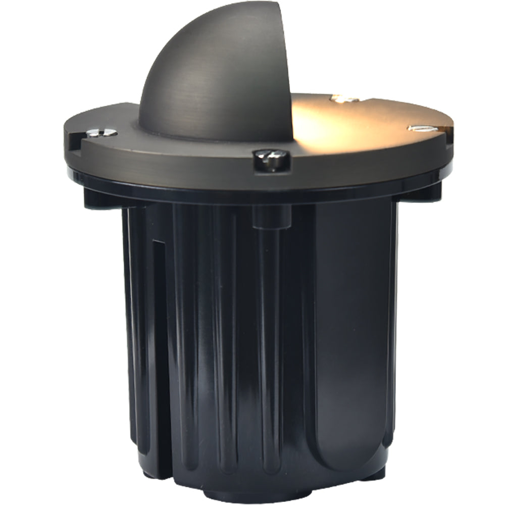 Solid Brass In-ground Well Light Fixture, Eyelid Top, IP65 Outdoor (MR